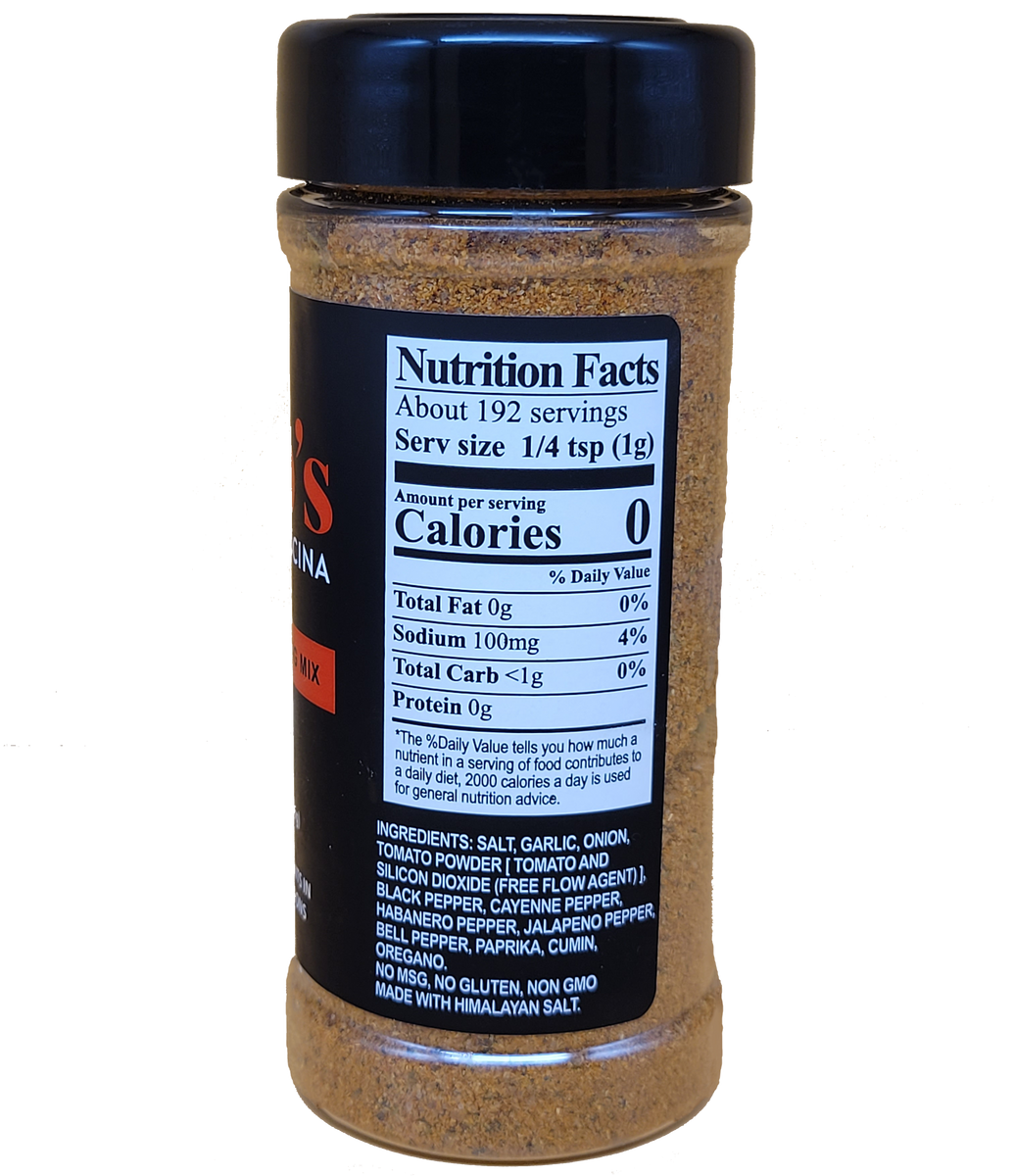 Hot Taco Seasoning Mix 5.5oz Jar – Lito's Cocina